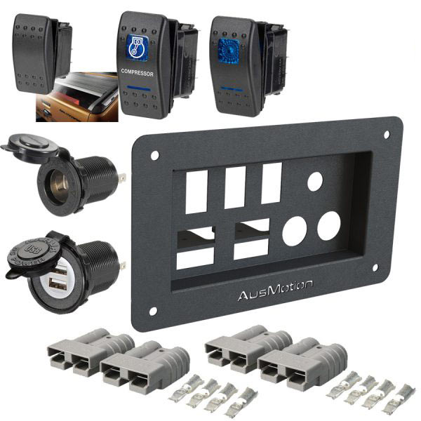 In-Tub 4WD accessory and switch panel for Next-Gen Ford Ranger WildTrak