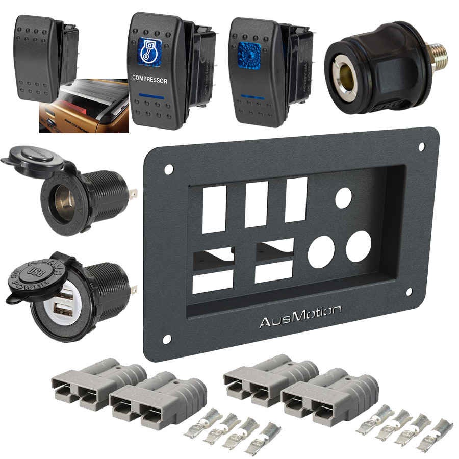 In-Tub 4WD accessory and switch panel for Next-Gen Ford Ranger WildTrak