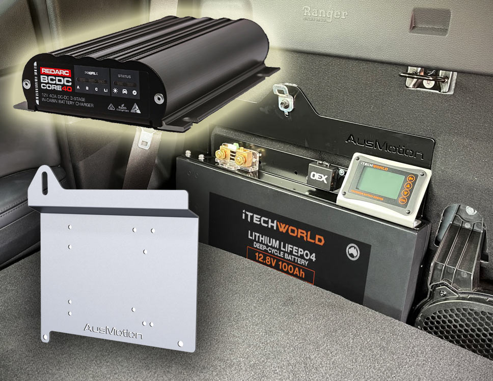 Behind-seat dual battery bundle for next-gen Ranger incl. Raptor and ...